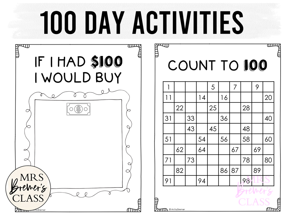 100 Day! | Mrs. Bremer's Class