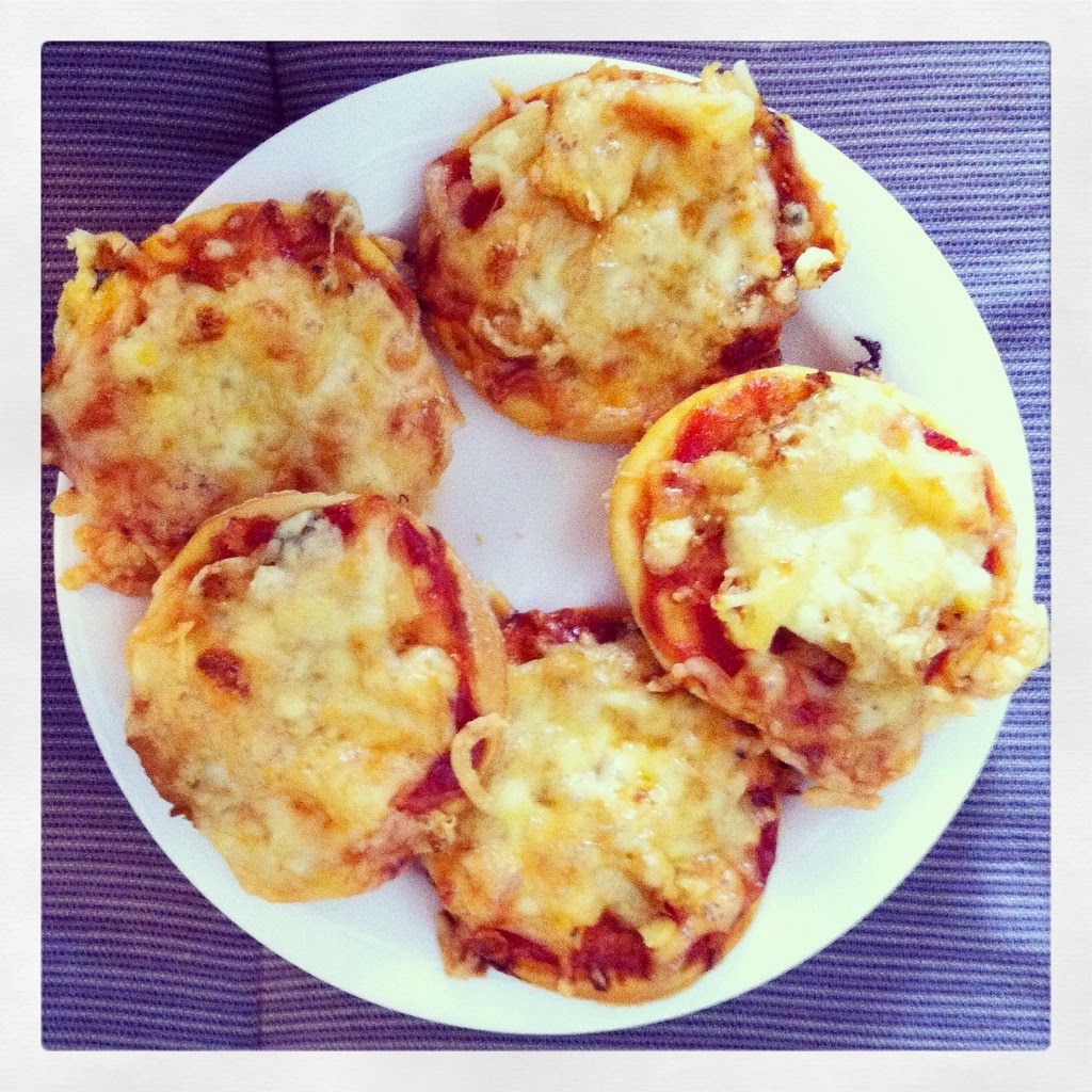 Kylpyankan koti: Chicken bbq -pikkupizzat