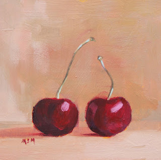 Margaret S Milligan Painting by Day: Cherry Ripe, Ripe for Painting!