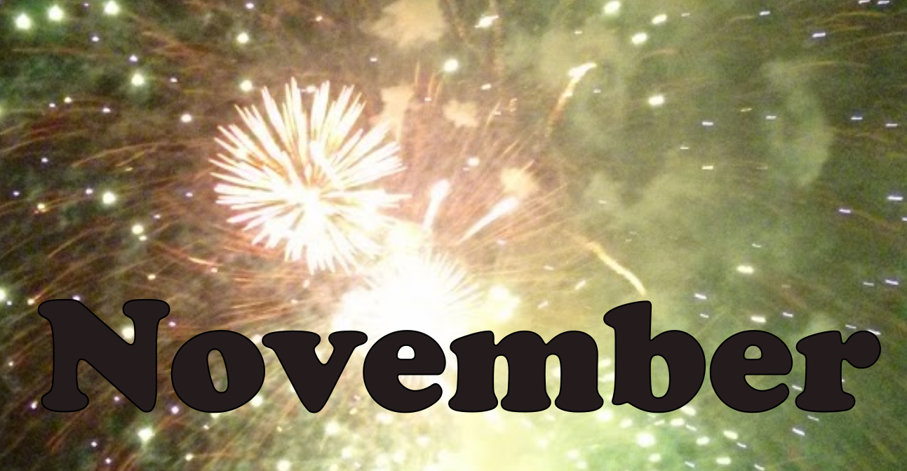 What I'm Doing This Month - November