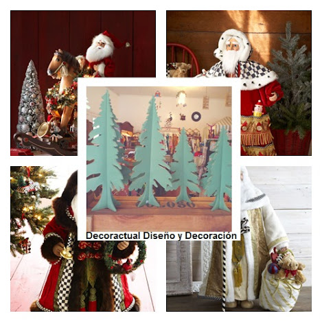DISTINTAS VERSIONES DE SANTA CLAUS PARA DECORAR EN NAVIDAD ...