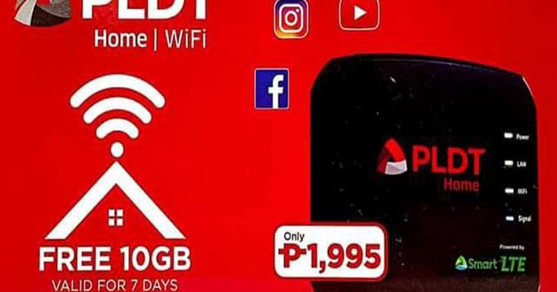 PLDT now offers HOME Prepaid WIFI for only P1,995 with Free 10GB Data
