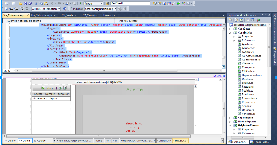 Desarrollando Ideas Eficientes...: Telerik Graficas RadChart.