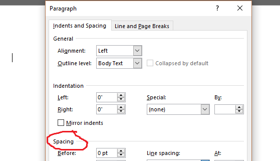 How to DOUBLE SPACE in word.