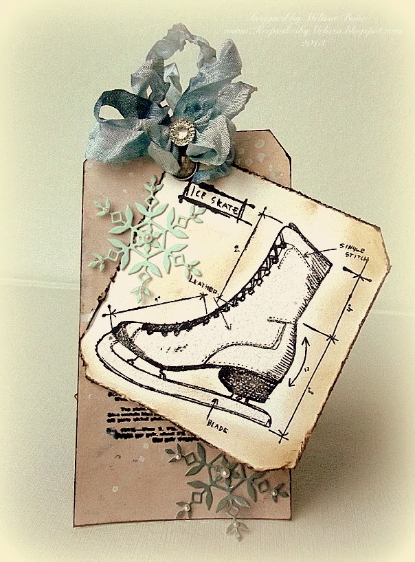 Creating from the Heart: ♥ Ice Skate Tag ~ Tim Holtz Style! ♥