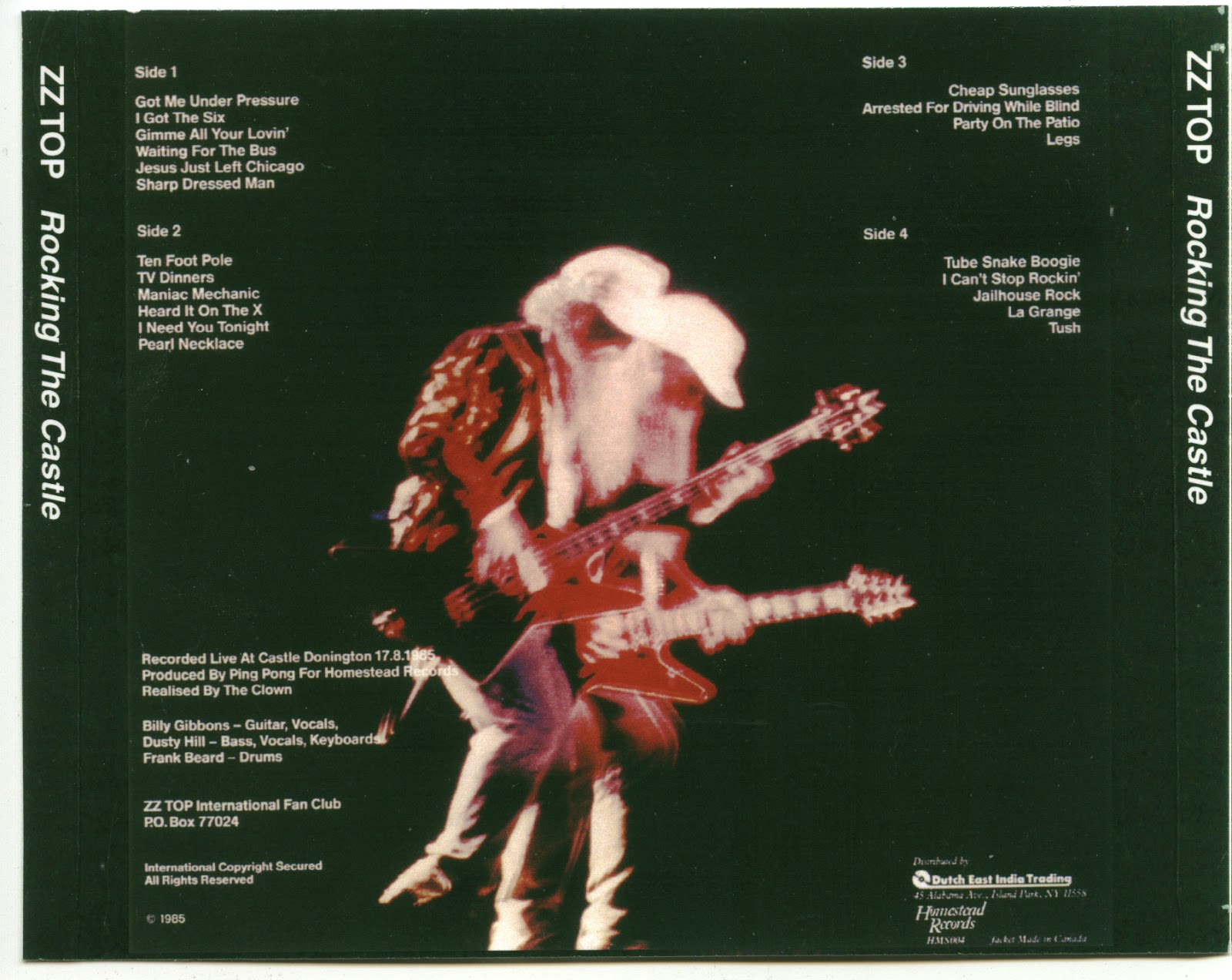 World Of BOOTLEGS: BOOTLEG : ZZ Top - 'Rocking The Castle', Castle ...