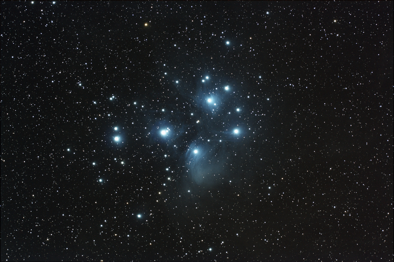 Astronomia Amatorska: The Pleiades (M45) (Seven Sisters) (Subaru)