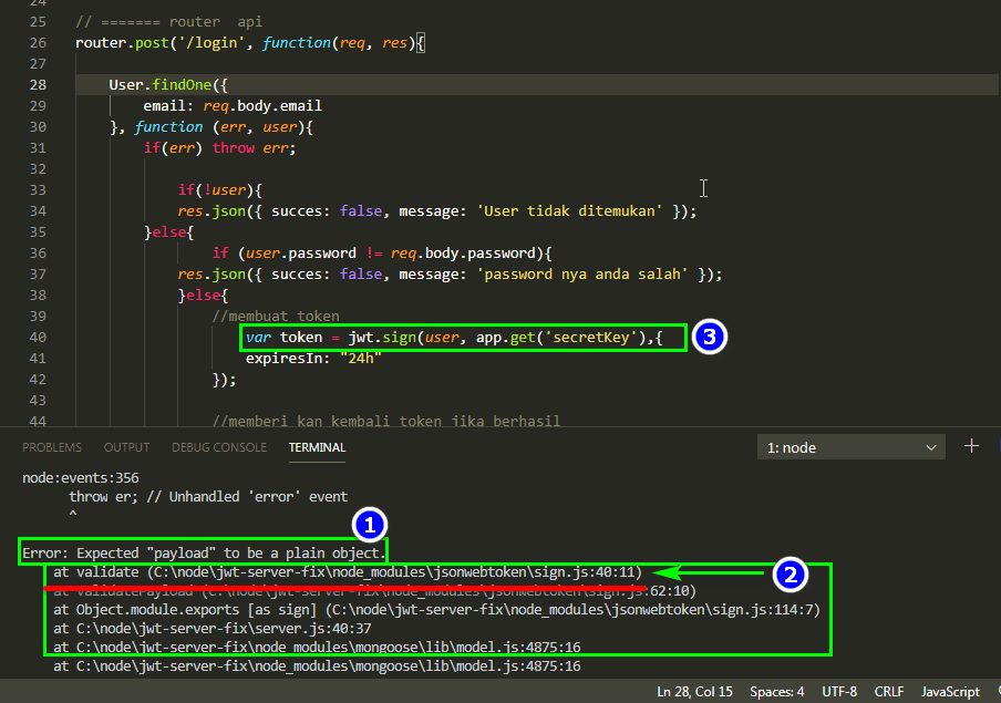Cara Mengatasi Error Throw Er Unhandled Error Event Pada Nodejs ~ Langsungkoding