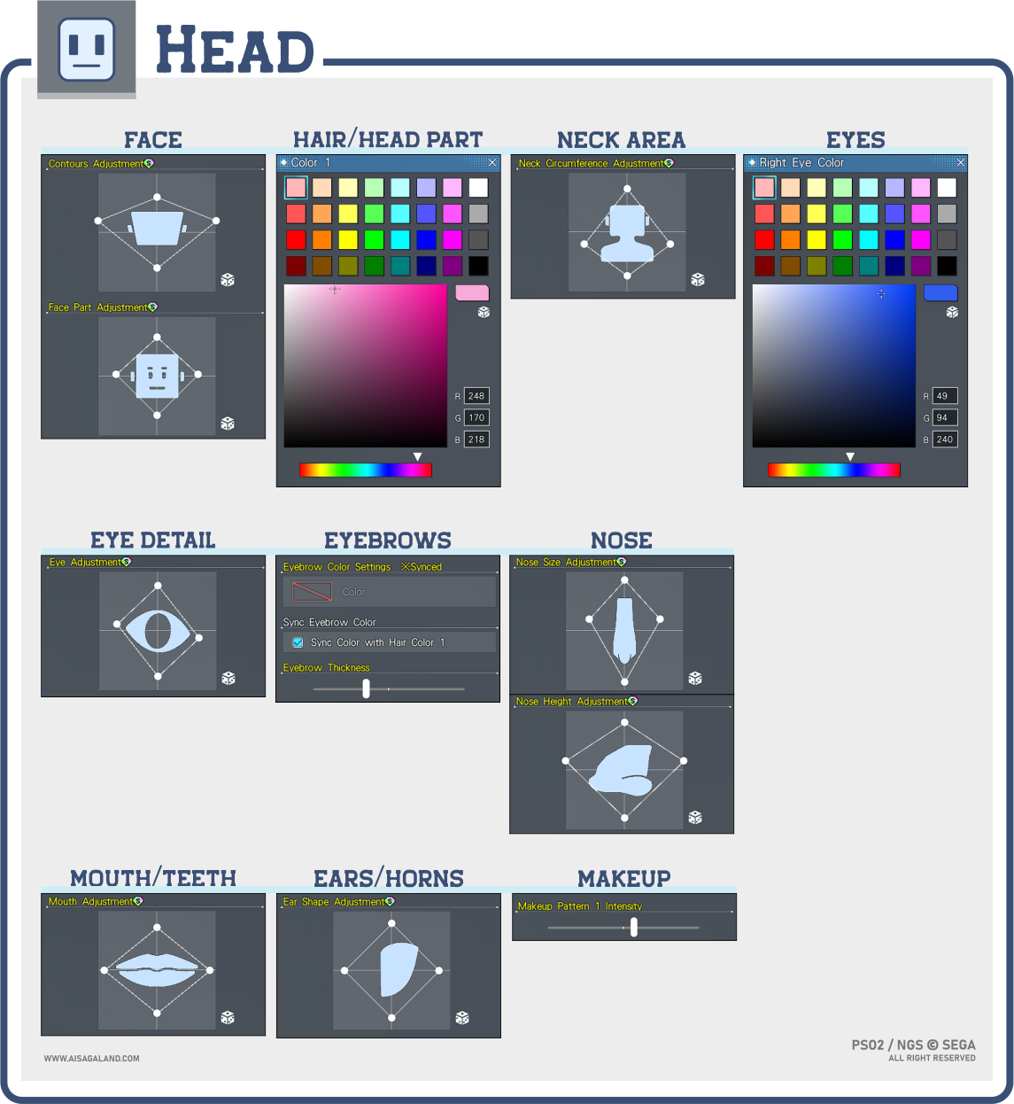 PSO2 NGS Character Creation - Custom #9 - Aisaga Land