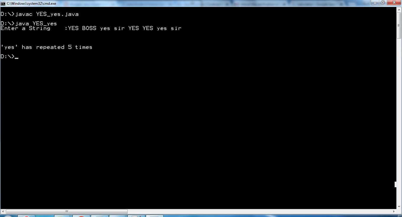 Program To Count Frequency Of yes Or YES In String program-to-count-frequency-of-yes-or-yes-in-string