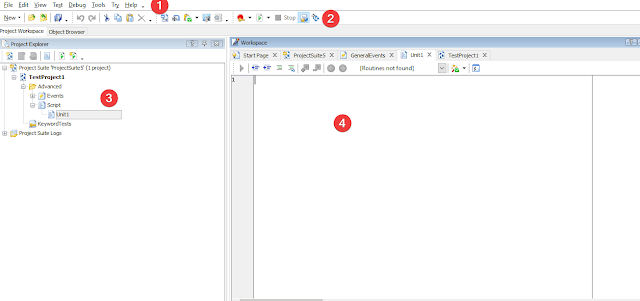 Understanding TestComplete User Interface