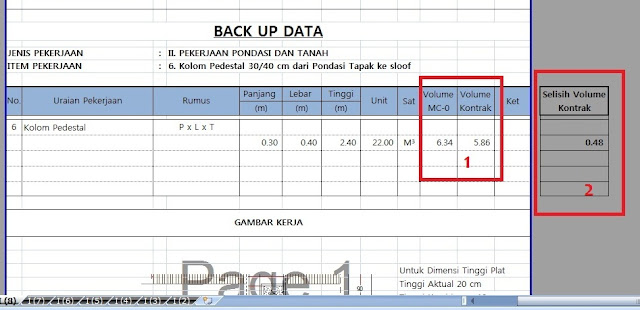 Format Back Up Data - Hitung Volume Bangunan Konstruksi Gedung (Panduan ...