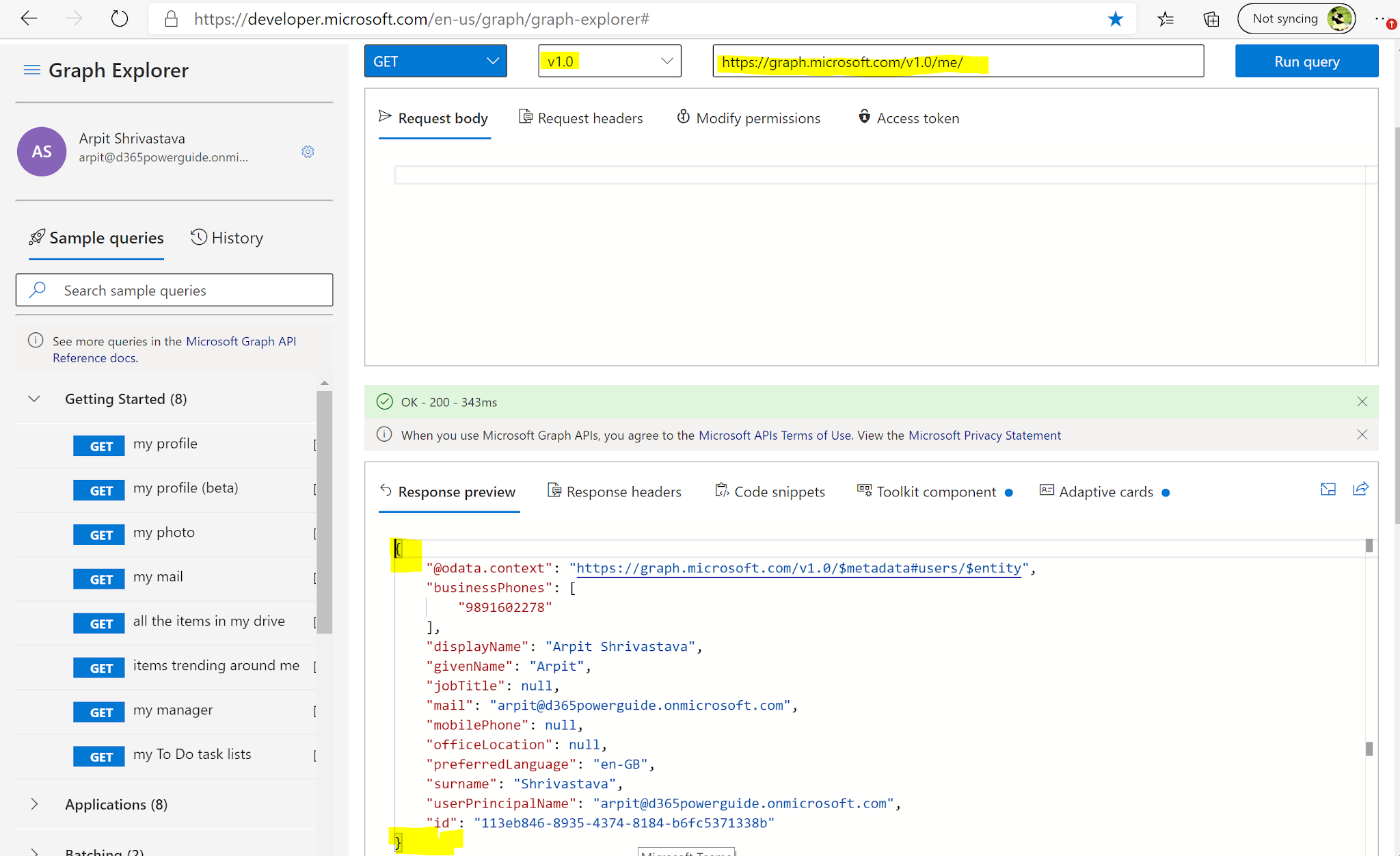 Arpit's Dynamics 365 Blog: PowerApps - Call Microsoft Graph API in ... Arpit's Dynamics 365 Blog: PowerApps - Call Microsoft Graph API in ...