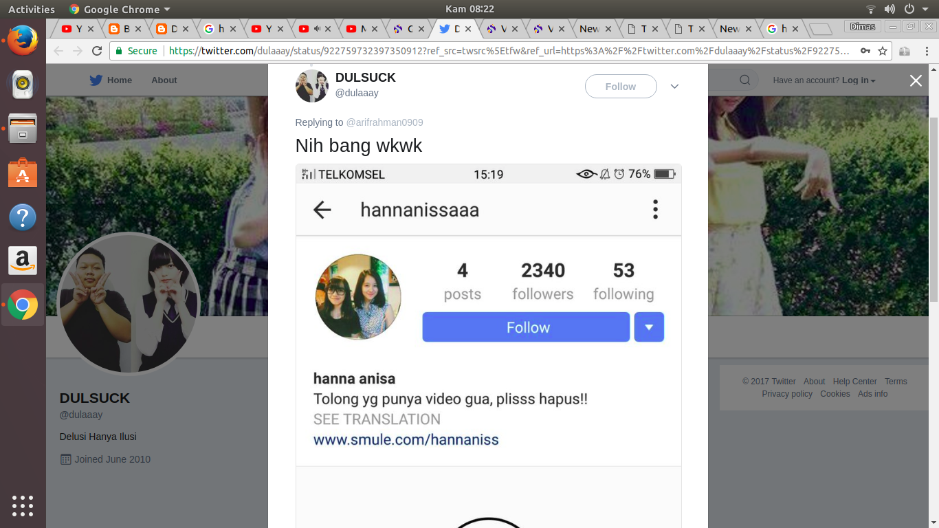 Video Bokep Hanna Anisa Dengan Link Download (No Hoax , Asli 100%) - DIMAS BD BLOG