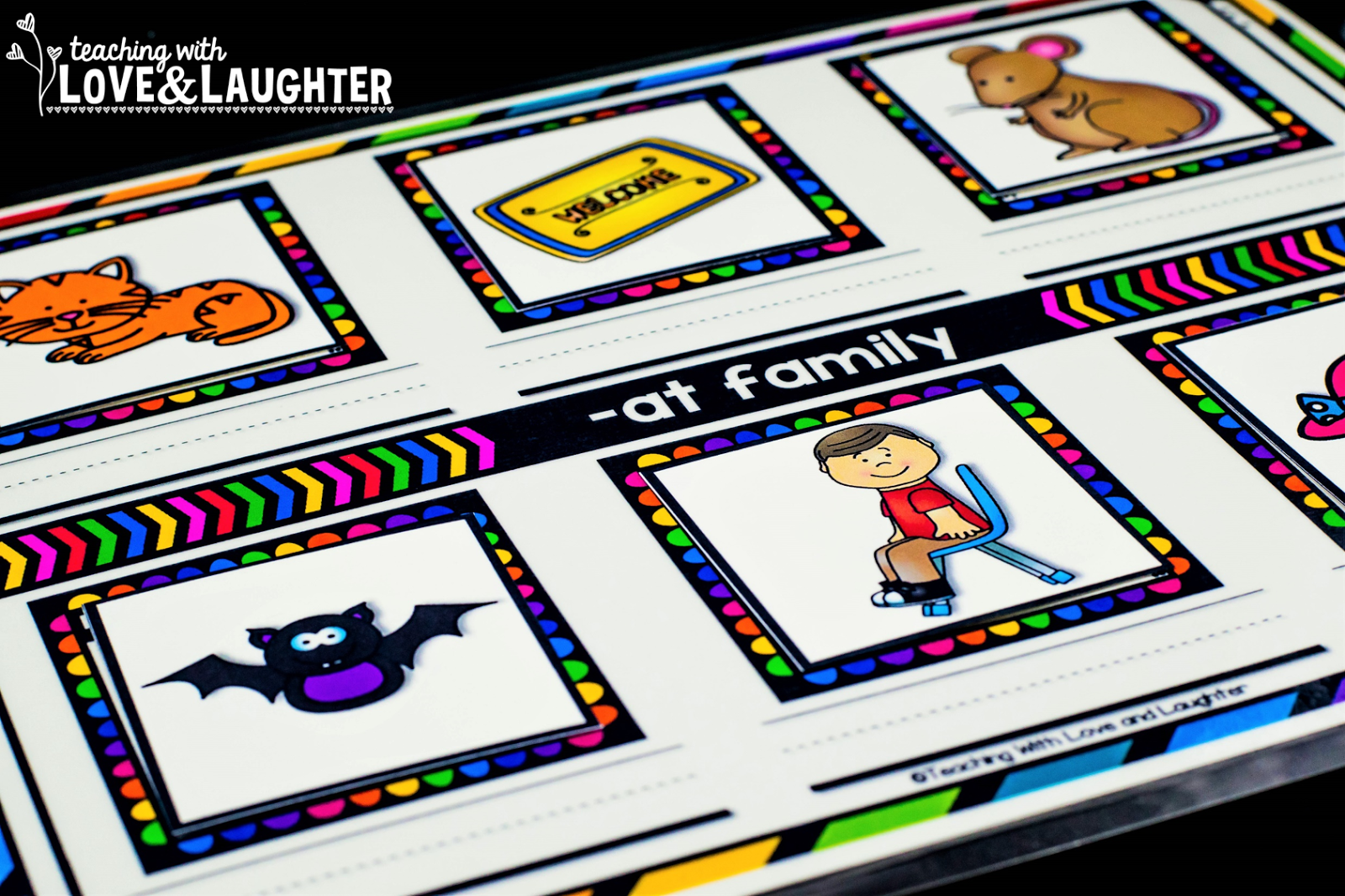 Teaching With Love and Laughter: CVC Word Family Mats...a GREAT ...