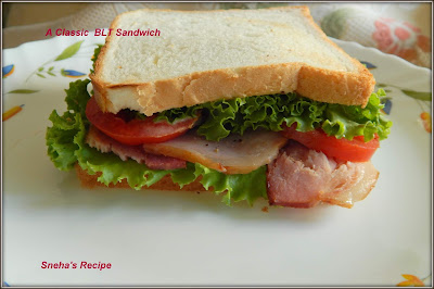 A Classic BLT Sandwich#Foodieextravaganza - Sneha's Recipe