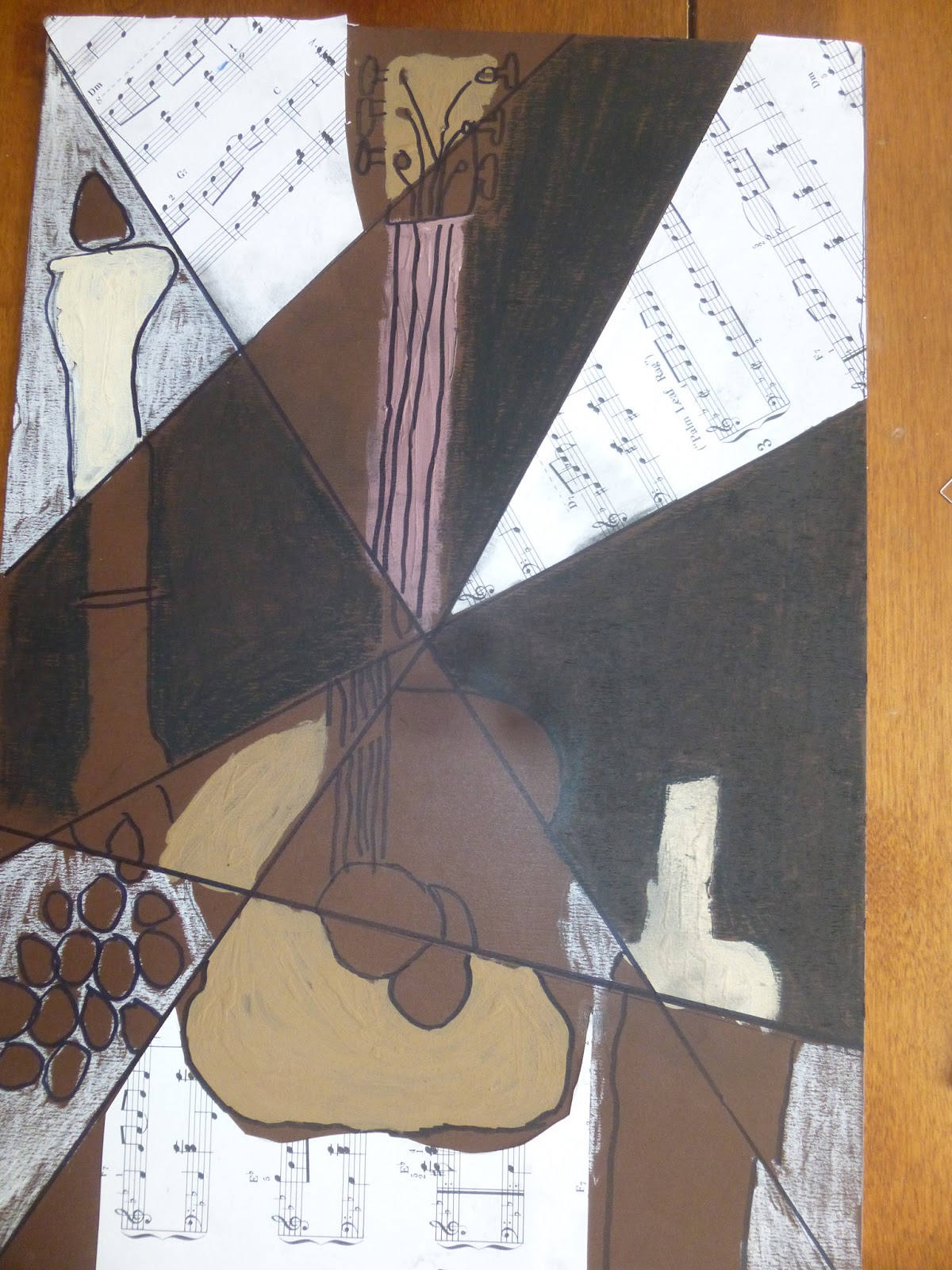 P. C. K. Art Room : Picasso inspired Cubism Collage