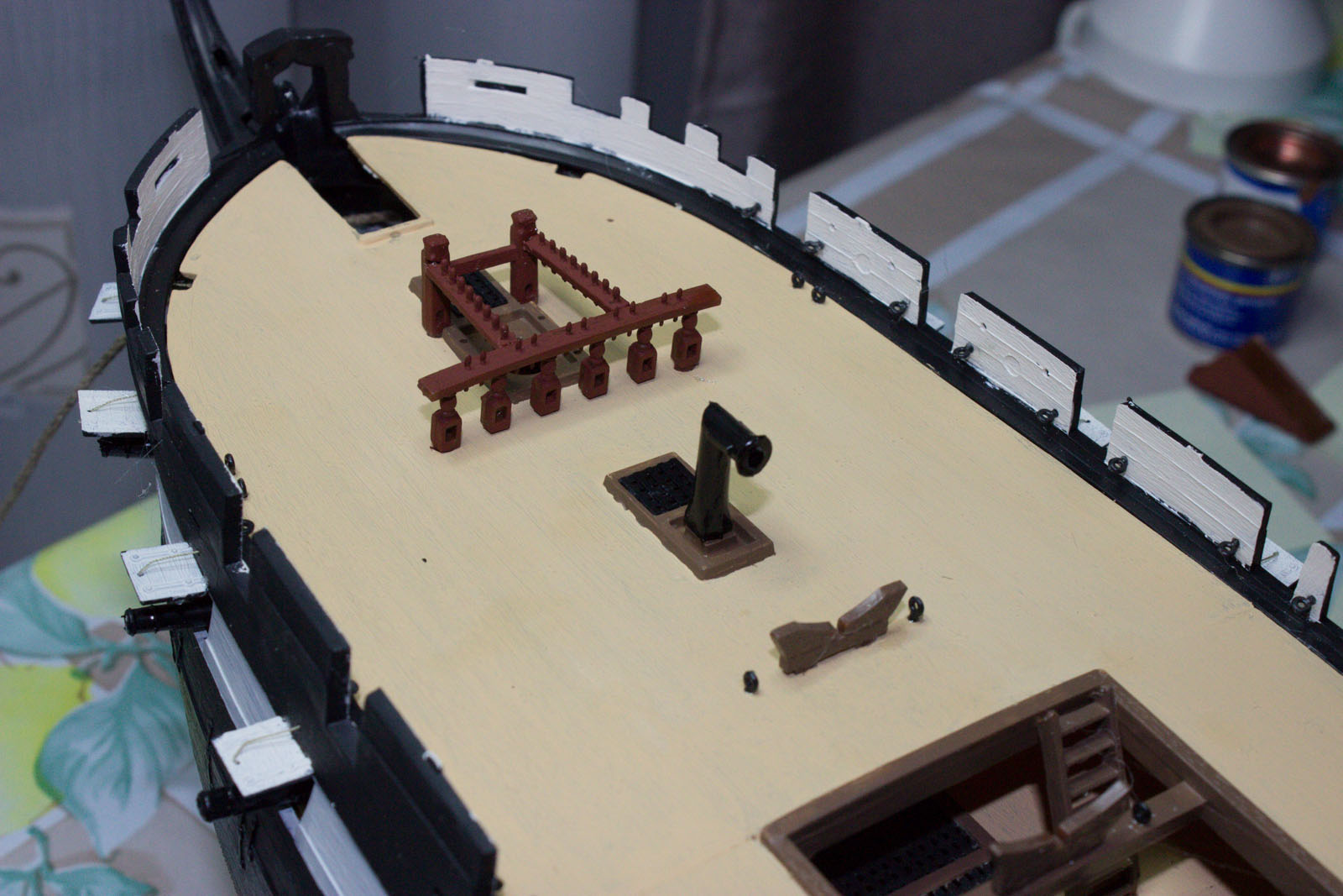 Sailing Ship Models: USS Constitution - Spar Deck Details (Part II)