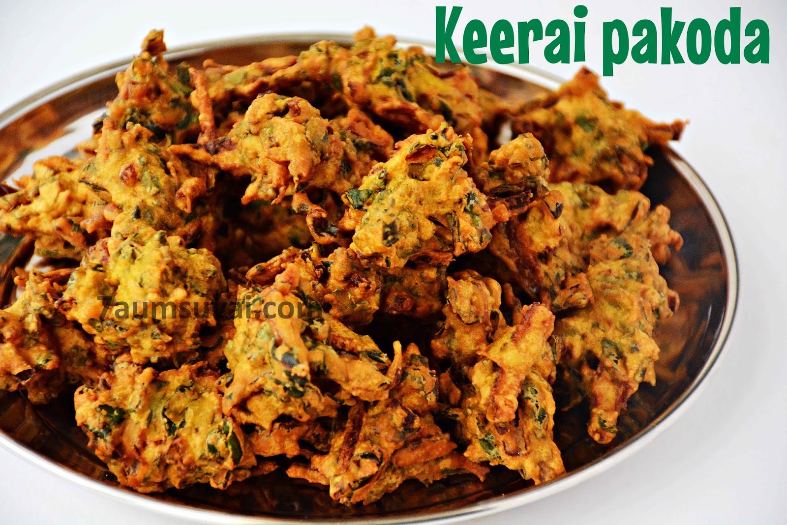 Spinach pakoda/Keerai pakoda/Palak pakora/கீரை பக்கோடா/ Recipe with ...
