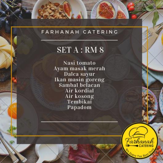 PAKEJ MENU FARHANAH CATERING