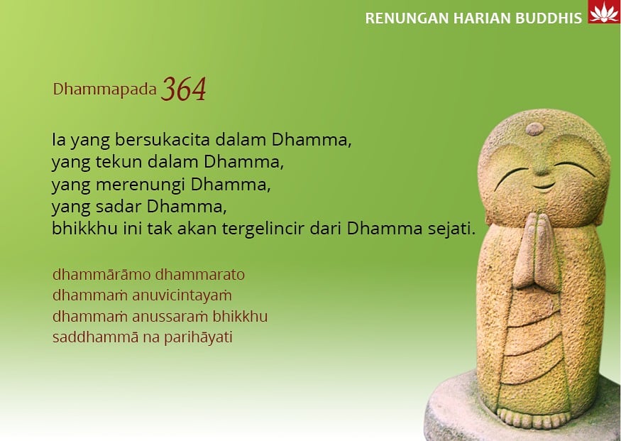 Daily Dhamma: Dhammapada 364 | Buddha Pedia