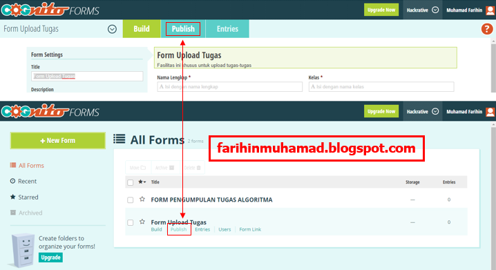 Cara Membuat Form Upload File di Halaman atau Postingan Blogger - Bagian 2