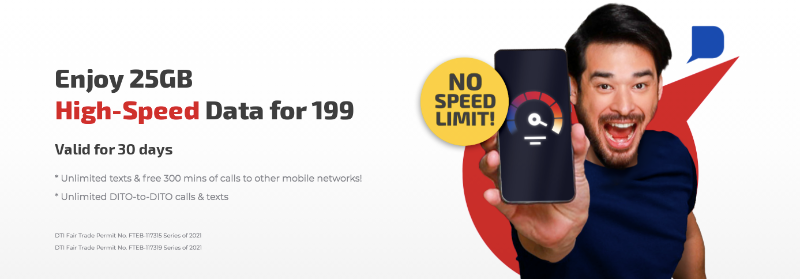 DITO's unli "WELCOME OFFER" ends, launches new promo: 25GB data for PHP 199