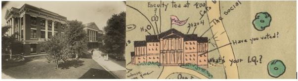 1934 Illustrated Map Gives Hints into Student Life | UNCG University ...