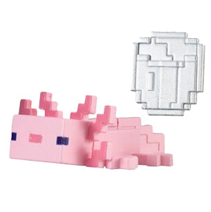 Minecraft Axolotl Gashapon Figure | Minecraft Merch