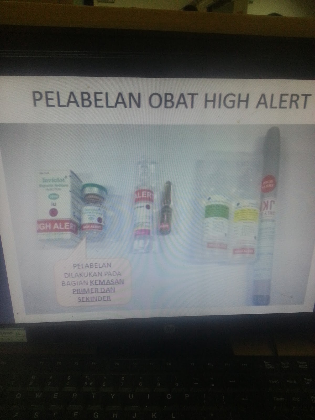 puri sumber percetakan: Label LASA dan High Alert