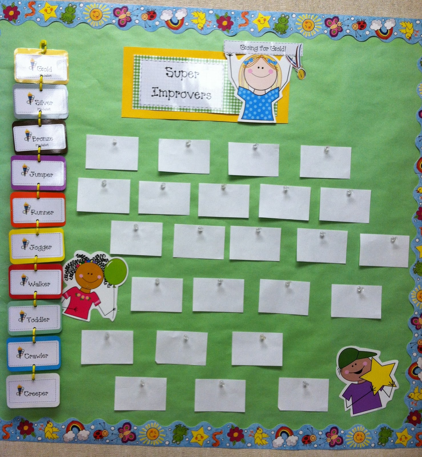 Think all night........ Teach all day: Super Improvers Wall