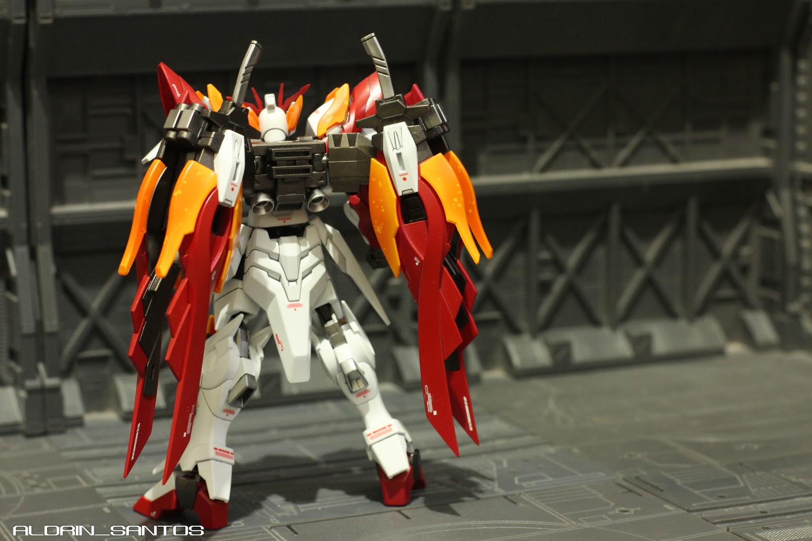 Painted Build: HGBF 1/144 Wing Gundam Zero Honoo