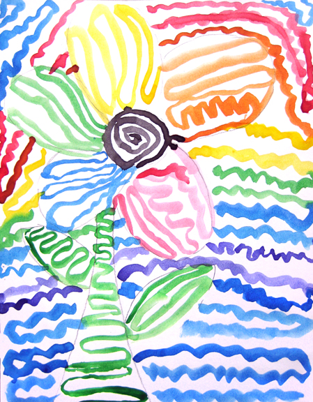 My Adventures In Positive Space: Continuous Line Paintings: Inspired by ...