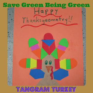 Save Green Being Green: Happy Thanksgeometry with a Tangram Turkey