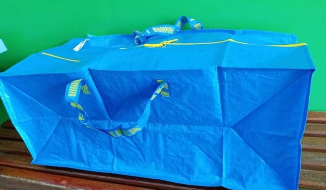 BARANG KELENGKAPAN RUMAH ANDA: BEG BIRU IKEA