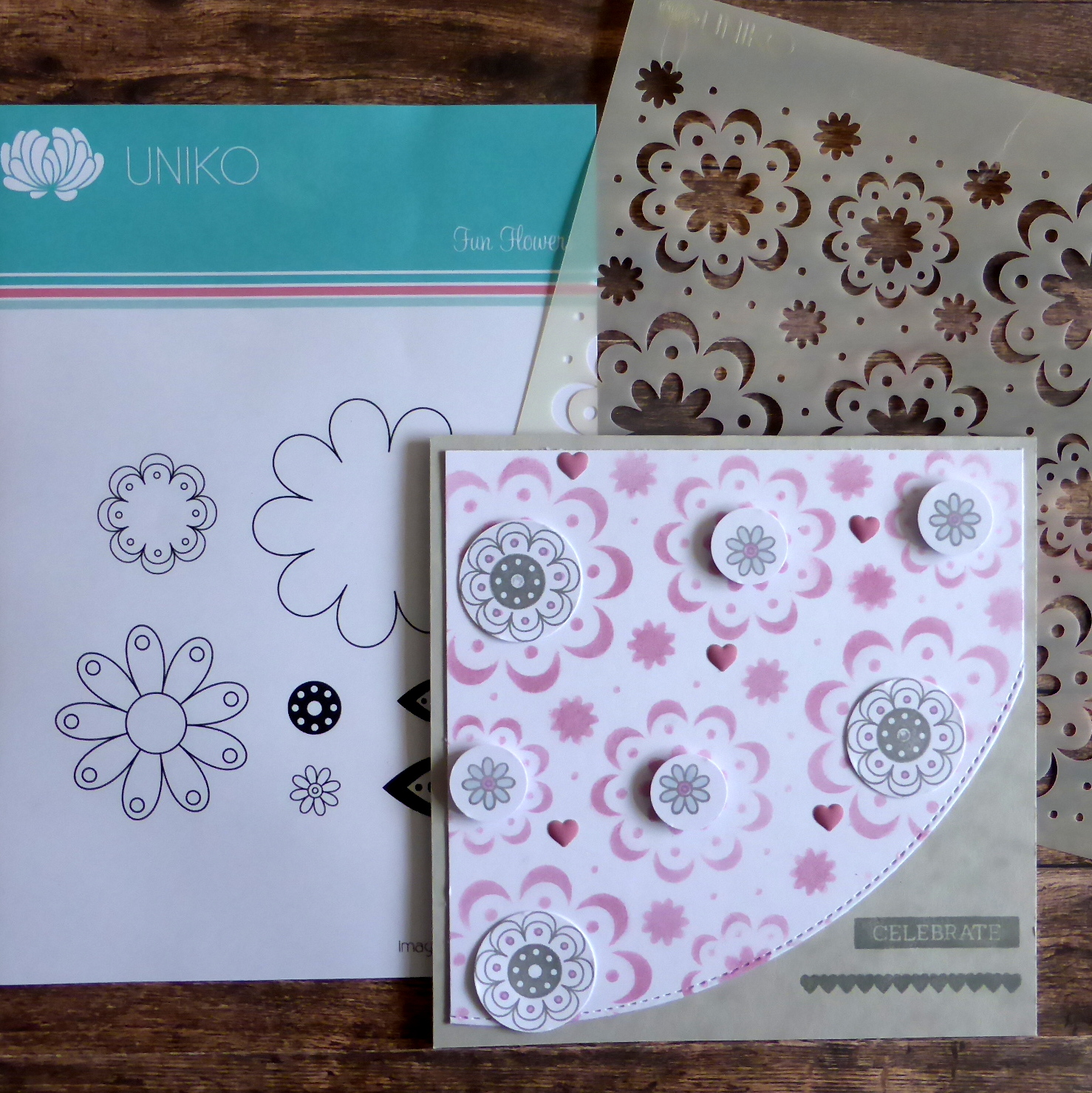 Purplejet Loves Crafts: Uniko Revisit Blog Hop - Fun Flowers Clear ...