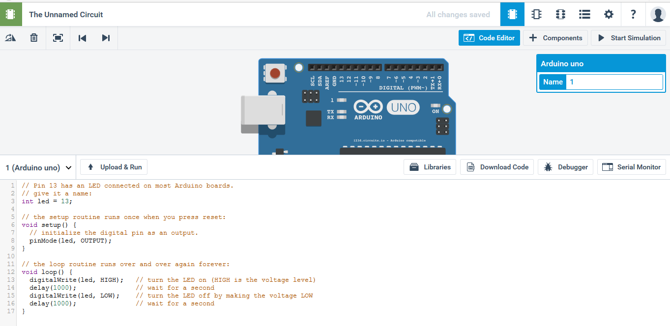 Simulateur d'Arduino