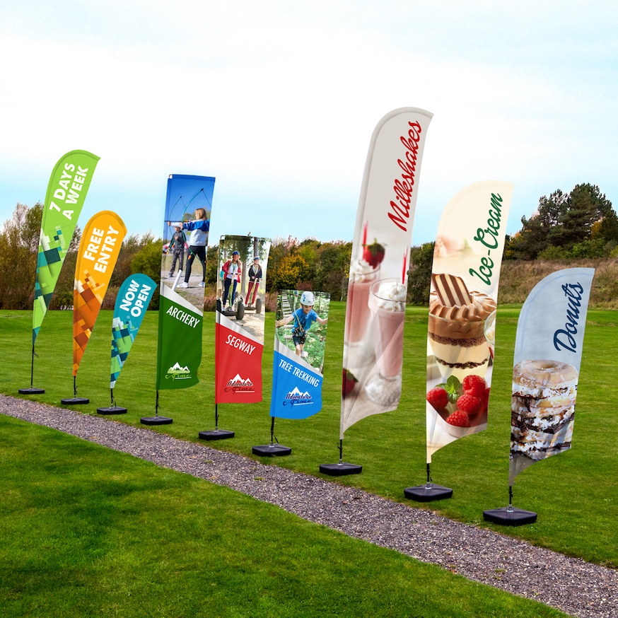 Fun-Filled Festivals of Feather Flags