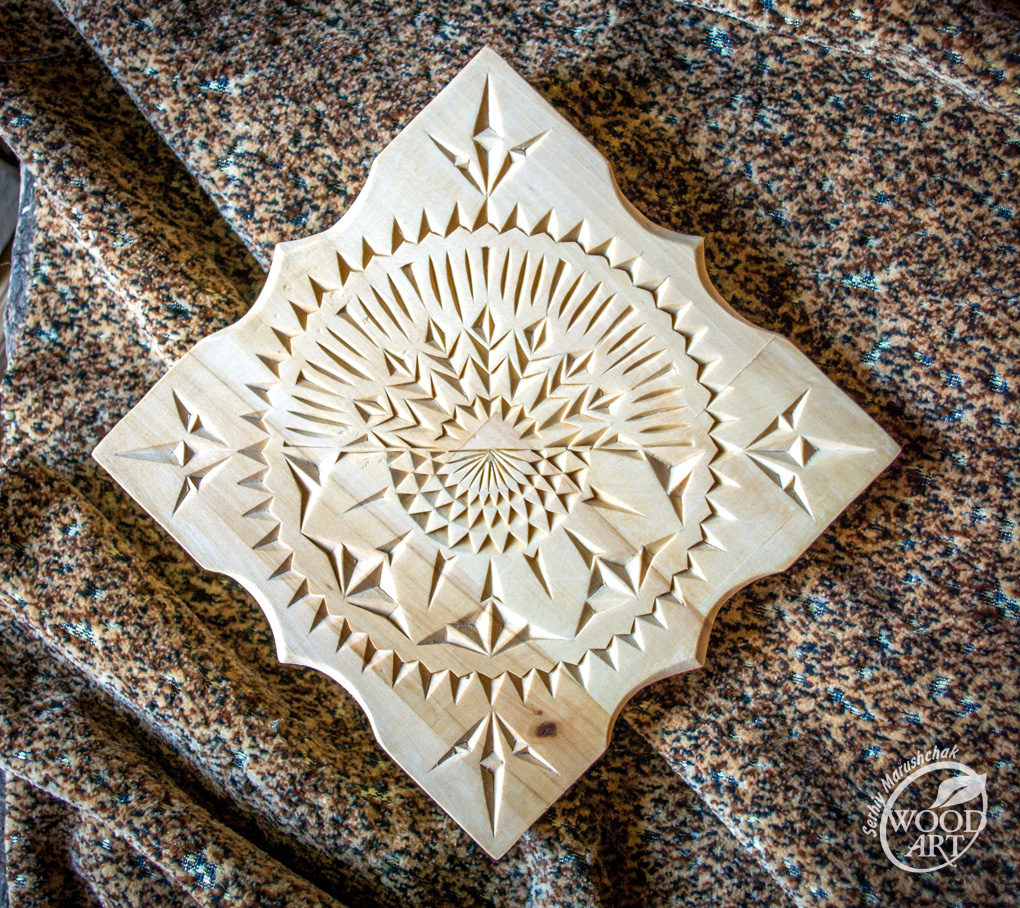 WOODCARVING / Різьблення по дереву: Геометричний візерунок / Geometric ...