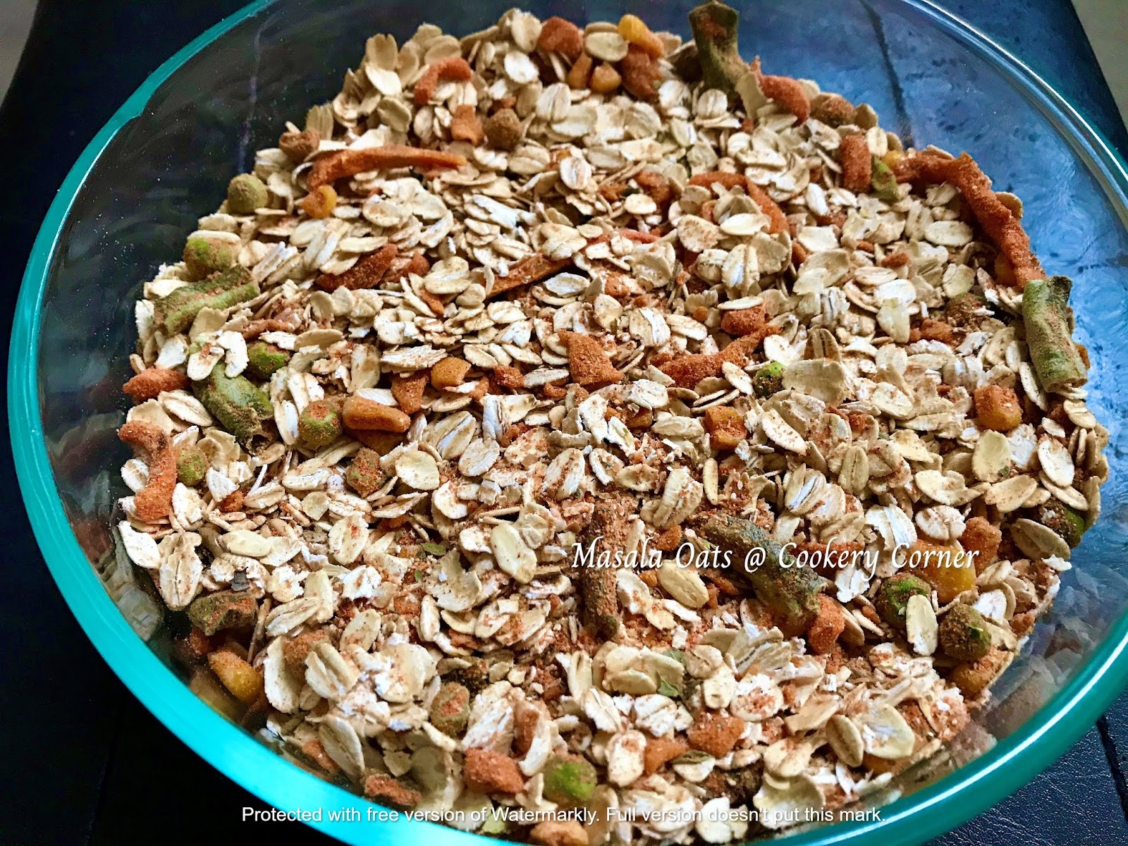 Homemade Masala Oats Mix