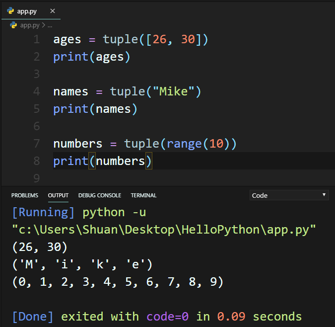 [Python教學]Python Tuples快速上手