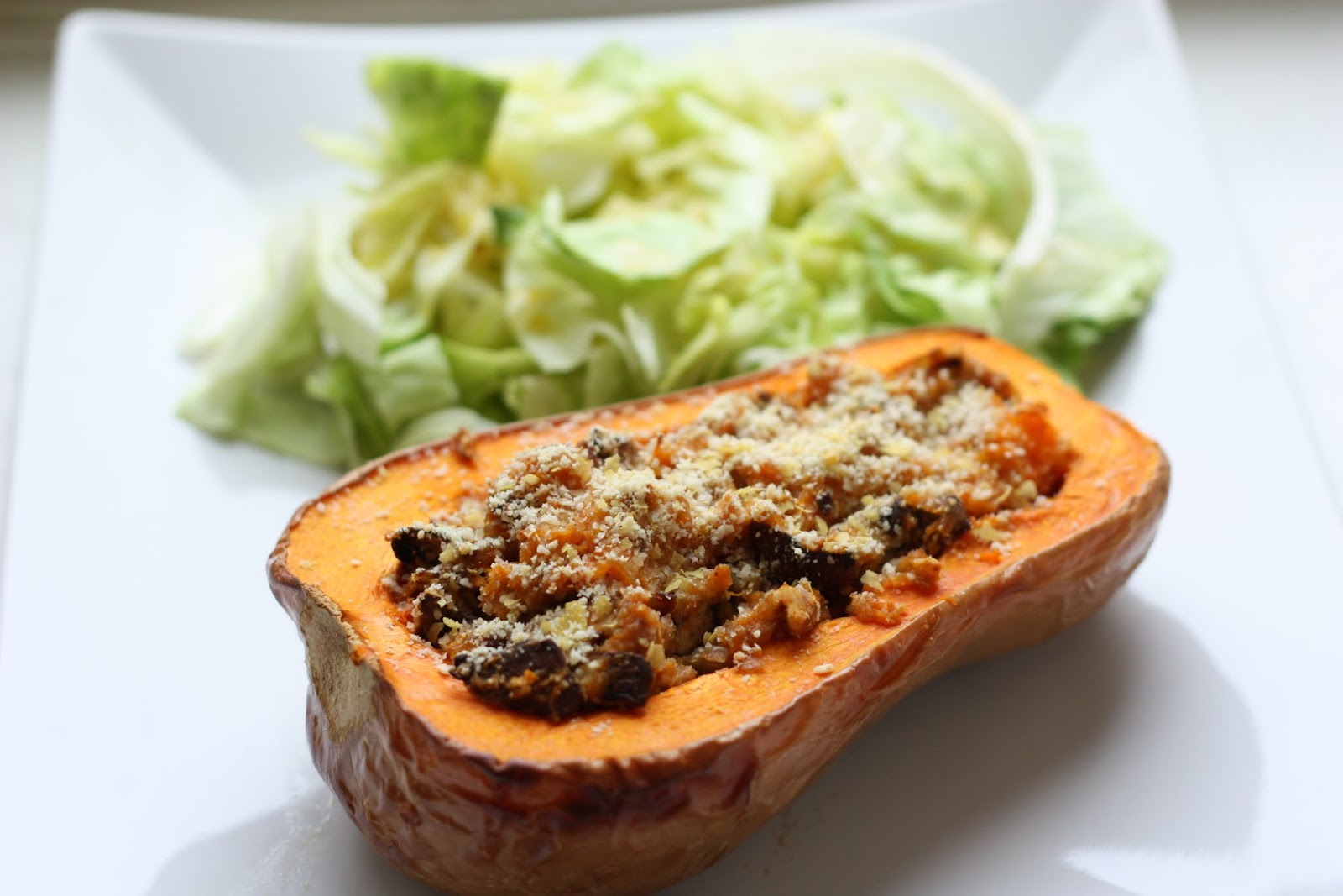 Les petits plats de Rose: Butternut farcie [vegan]