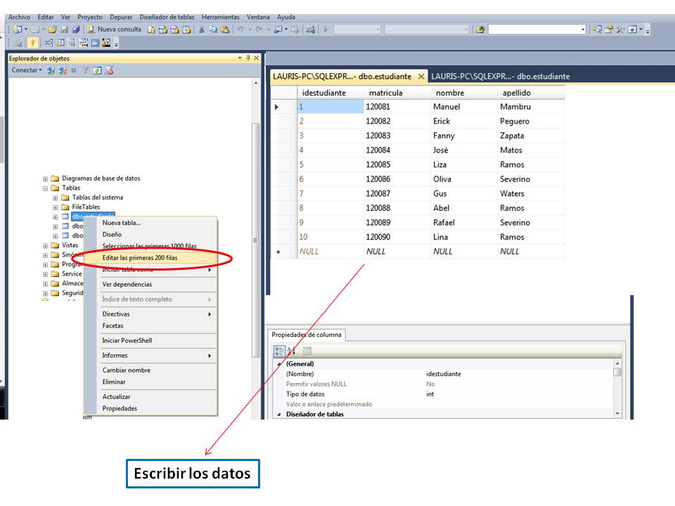 Crear base de datos en Sql Server ~ Informática para principiantes