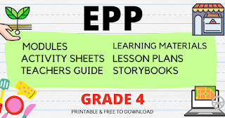 EPP - Learning Materials (GRADE 4) Free Download - DepEd Click