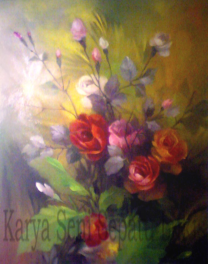 Tren Gaya 36+ Lukisan Bunga Rose