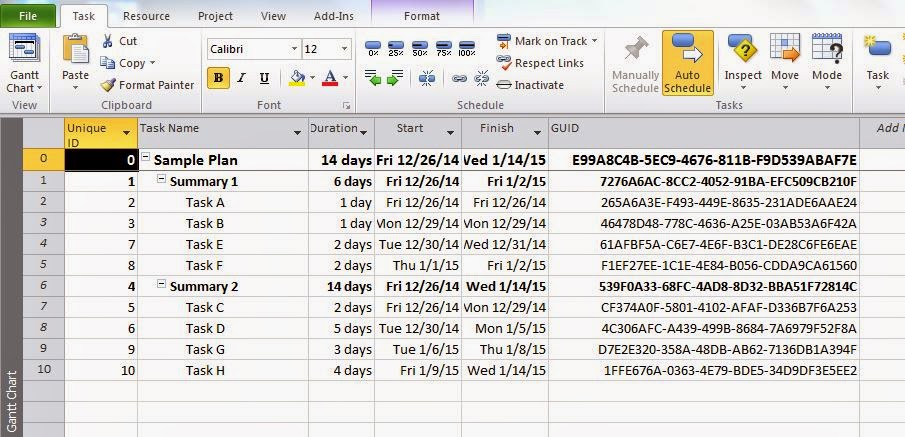 Mark's MS Project Tips and Tricks: UIDs, GUIDs - There are Druids in ...