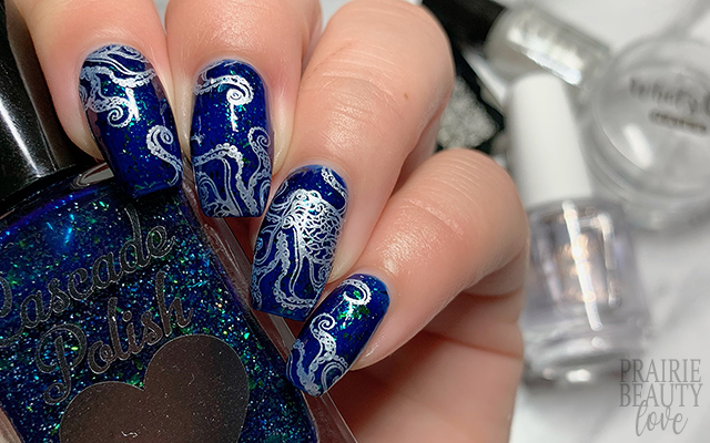 NAIL ART: Under The Sea Octopus Nails - Prairie Beauty
