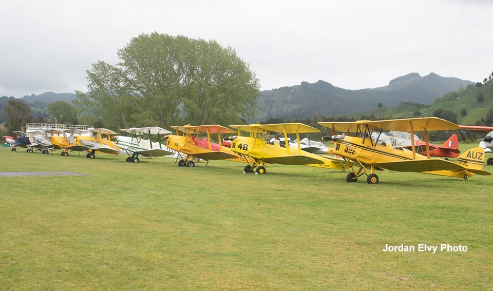 NZ Civil Aircraft: 50th Anniversary Tiger Moth Club Flyin at Taumarunui ...