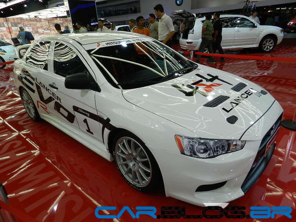 Mitsubishi Lancer EVO-R no Salão do Automóvel de São Paulo