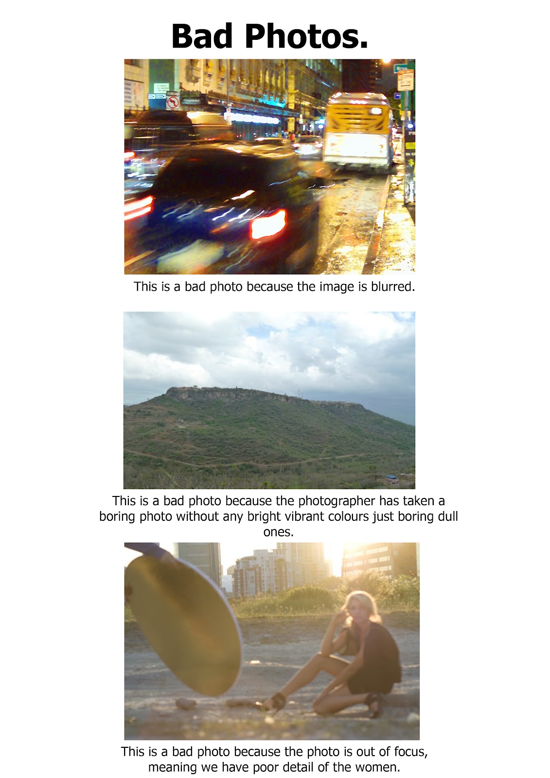 Media: Examples Of Bad Photos.